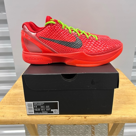 Nike | Shoes | Nike Kobe 6 Vi Protro Reverse Grinch Sz 1 Fv492160 ...